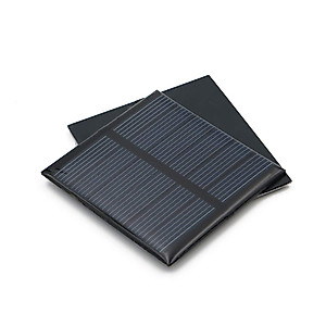 Treedix 5pcs 3V 150mA Polysilicon Solar Panel Glue Solar Cell Battery Charger DIY Solar Product Mini Small Solar Panel Module Kit Polycrystalline Silicon Encapsulated in Waterproof Resin (150mA)