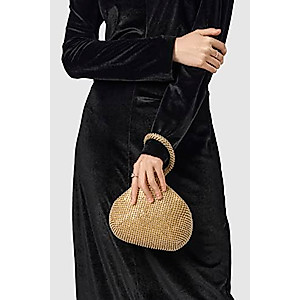 BABEYOND Women's Rhinestone Clutch Evening Bags Sparkly Glitter Triangle Purse for 1920s Party Prom Wedding