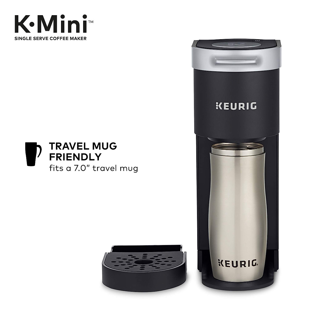 Keurig K-Mini Single Serve Coffee Maker with Twinings of London English Breakfast Tea K-Cup Pods, 24 Count