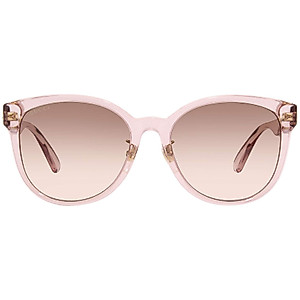 Gucci Women's Pop Web Round Cat Eye Sunglasses, Shiny Transparent/Gradient, Pink, One Size
