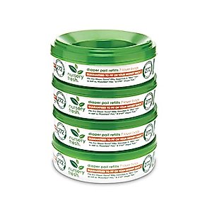 Nursery Fresh Refill compatible with Munchkin® Diaper Pails, 1088 Count (Pack of 4)