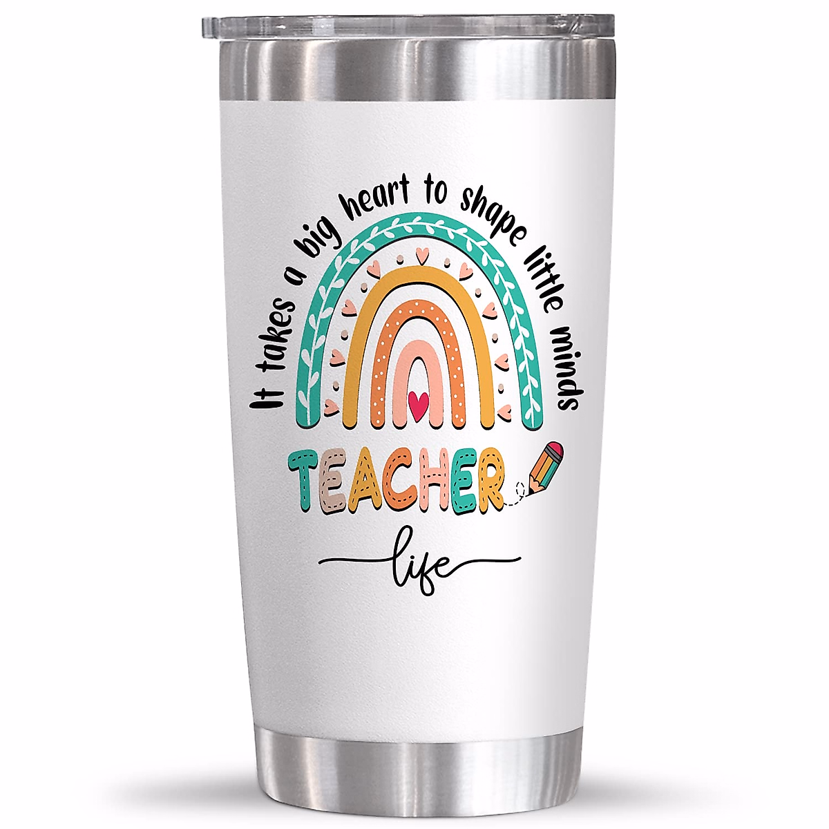 OASSIE Teacher Appreciation Gifts For Women, Teachers Day, Birthday, Christmas, Valentines Day, Graduation Gifts, Teacher Supplies, Thank You Gifts For Teacher, 20oz Stainless Steel Tumbler