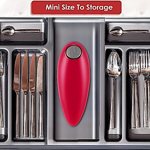 Electric Can Opener, Handheld One Touch Automatic Can Openers Fit Different Can Sizes and Shape with No Sharp Edges for Kitchen, Kitchen Gadgets for Senior with Arthritis