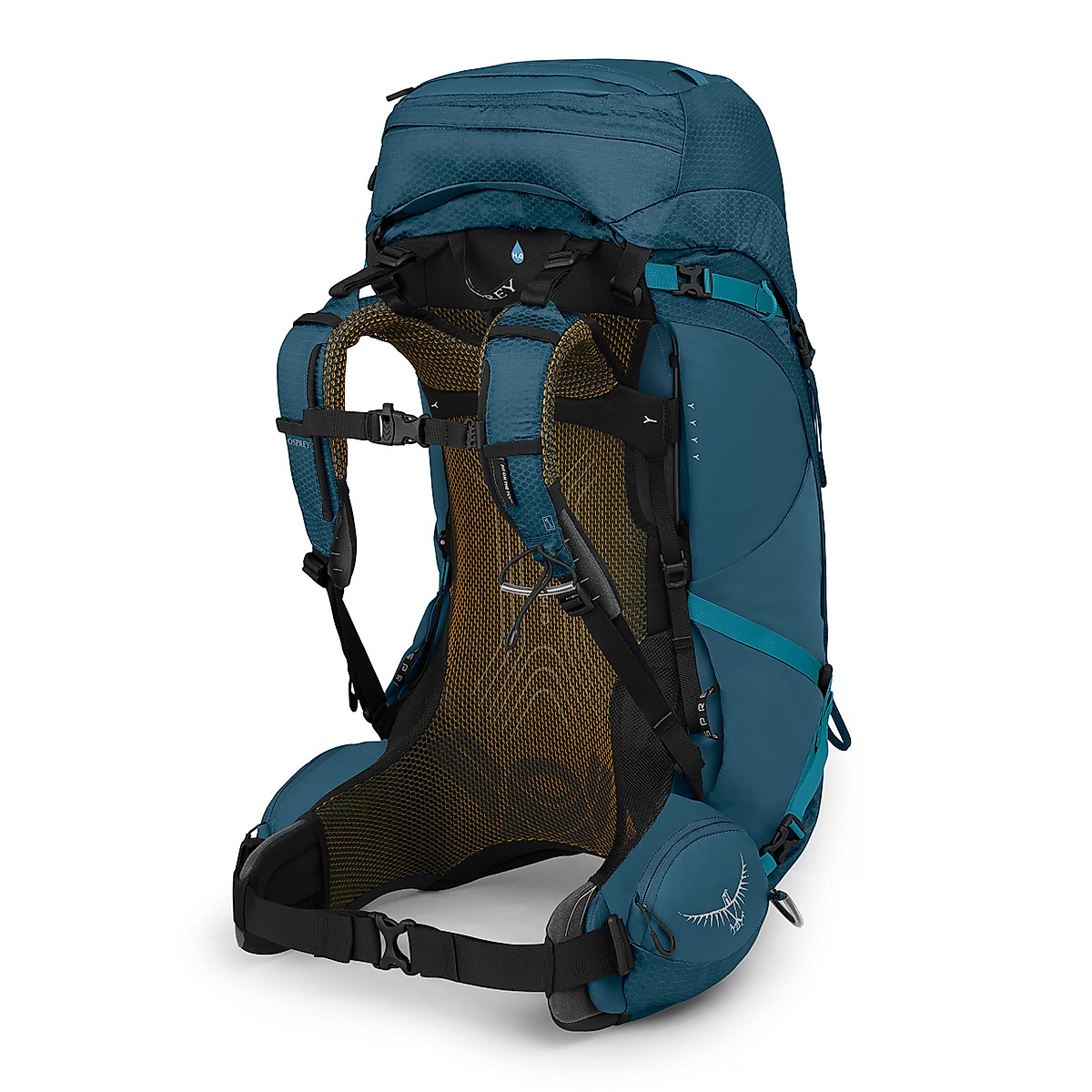 Osprey Atmos AG 50L Men's Backpacking Backpack, Venturi Blue, S/M