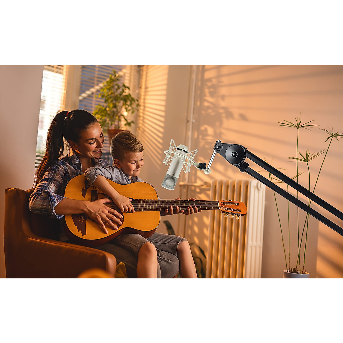 TLM 103 Shock Mount - Microphone Mount Compatible for Neumann TLM 103 M147 Condenser Mic by SUUNTOK,Silver