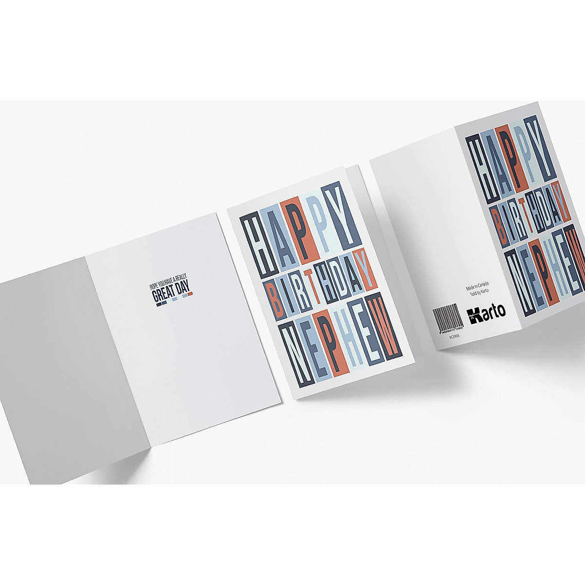 Sweet Birthday Card for Nephew, Large 5.5 x 8.5 Nephew Birthday Card, Happy Birthday Nephew Card, Birthday Card Nephew, Karto Happy Nephew