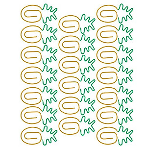 20Pcs Paper Clips, 2 Color Pineapple Shaped Bookmarks Planner Clip Pin Durable and Rustproof Bookmark File Classification Clips Office Supplies School Gifts