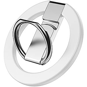 Magnetic Phone Stand Compatible with iPhone 14/13/12 Series & MagSafe Cases, HOYZNBI Removable Metal Kickstand【Vertical & Horizontal Stand Ways】360° Adjustable Portable Magnetic Phone Grip Ring Holder