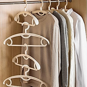 EYHLKM Hanger Portable Plastic Display Stand Windproof Wardrobe Coat Pants Hanger Clothes Storage Rack