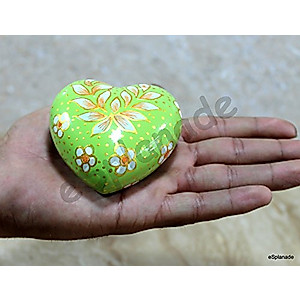 eSplanade Heart Shaped Companion Cremation Urn - Pair of 2 with Stand - Memorial Container Jar Pot | Metal Urns | Burial Urns | Memorial Keepsake | Brass urns | Double Urns