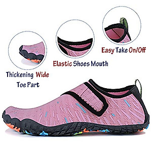 Men Women Water Sports Shoes Slip-on Quick Dry Aqua Swim Shoes for Pool Beach Surf Walking Water Park