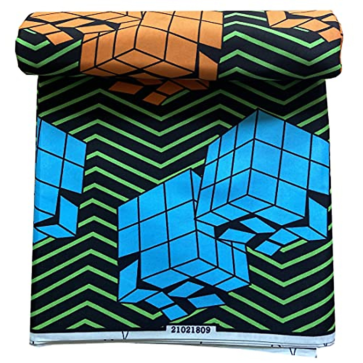 2021 African Ankara Fabric Polyester African Wax Prints Fabric 6 Yards for Party Dress (FP058)