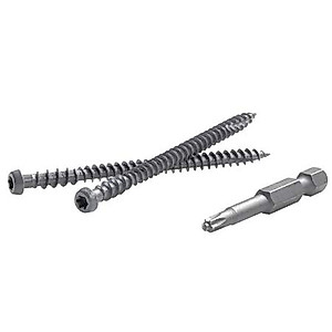 TrapEase 3 Deck Screw 2-1/2" (350) Screws (Spiced Rum/Coastal Bluff)