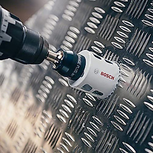 Bosch Professional 2608594256 Power Change Plus Adapter (Socket 3/8" Hexagonal Shank, Including HSS-Co Drill Bit 7.15 x 65 mm, Hole Saw Accessories), colour, Size