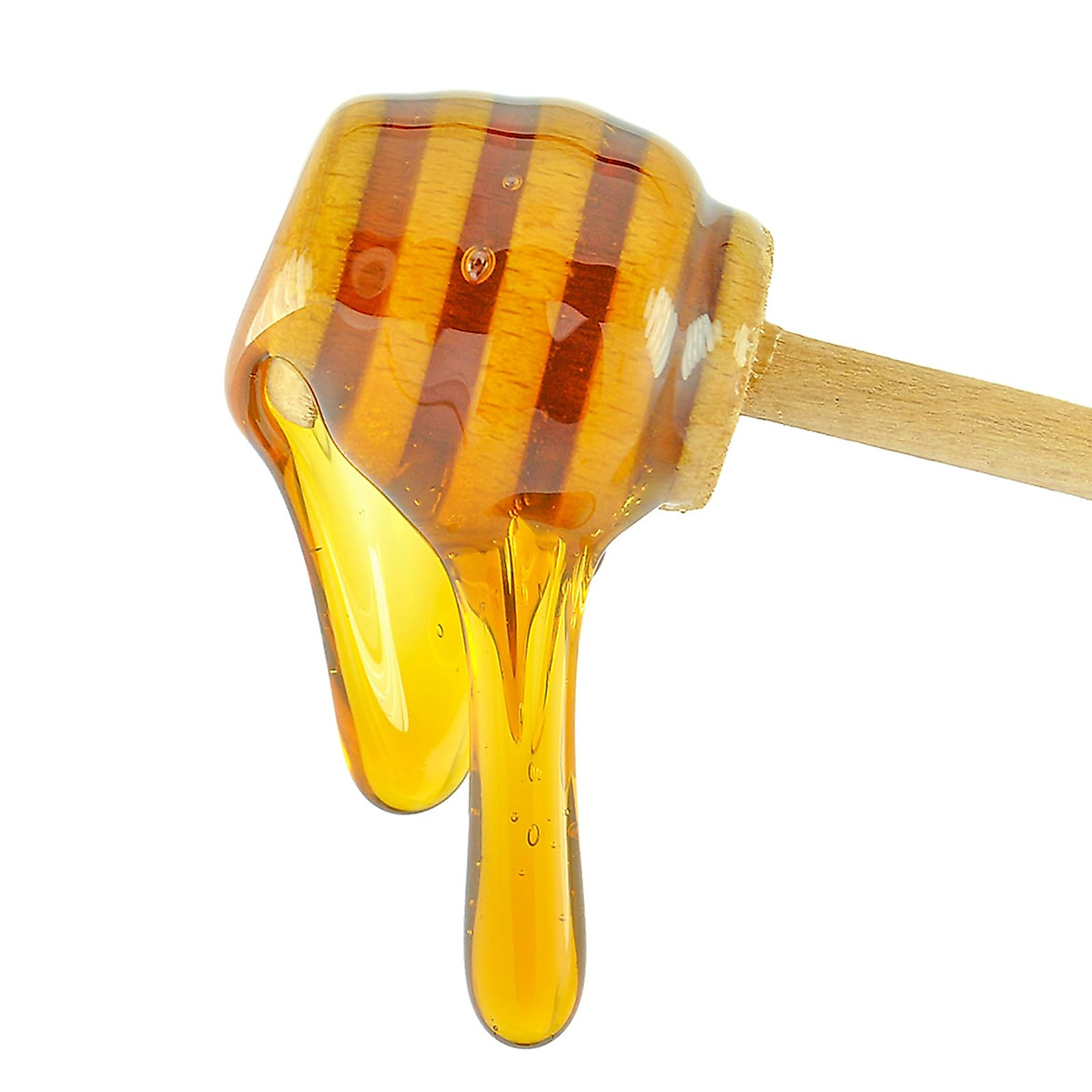 HANSGO 20PCS Honeycomb Sticks, 3 Inch Wooden Honey Dipper Mini Honey Dipper Sticks Honey Wand for Honey Jar Dispense Drizzle Honey Wedding Party Favors