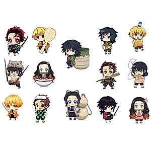 Demon Slayer Wall Stickers,Peel and Stick Removable Wall Decals Anime Stickers for Kids Nursery Bedroom Living Room Decorations