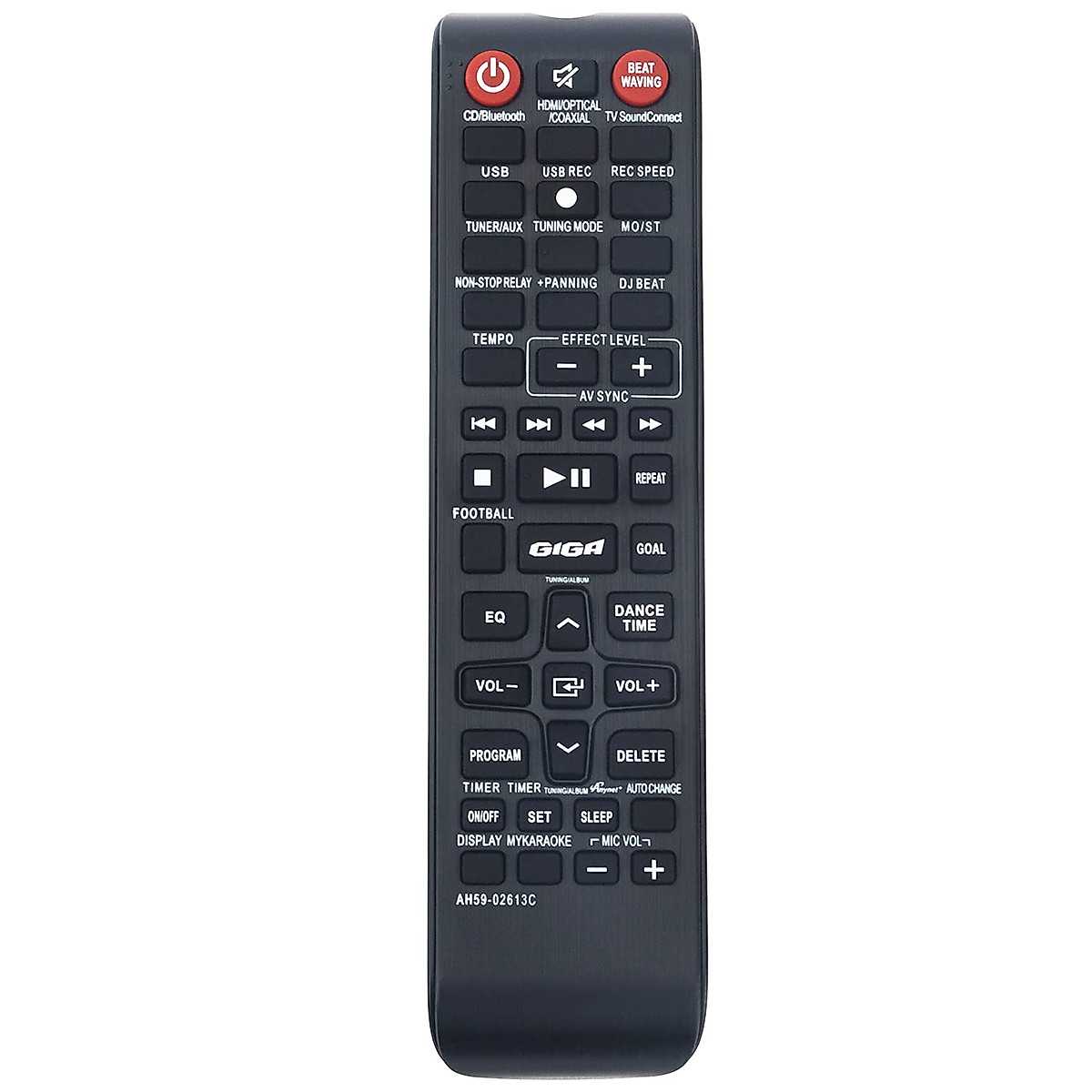 AH59-02613C Replacement Remote Commander fit for Samsung Giga Sound System MX-HS8500 MX-HS9000 MX-HS7000 MX-HS6000 MX-HS7000/ZA MX-HS9000/ZA MX-HS6000/ZA MX-HS8500/ZA