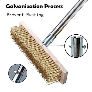 Broom Handle Bracket,Multiple Mounting Options Broom Head Bracket,Galvanizing Process to Prevent Rusting Metal Brackets,Broom Bracket for 25-30mm Wooden Handle 2pcs (25-30mm)