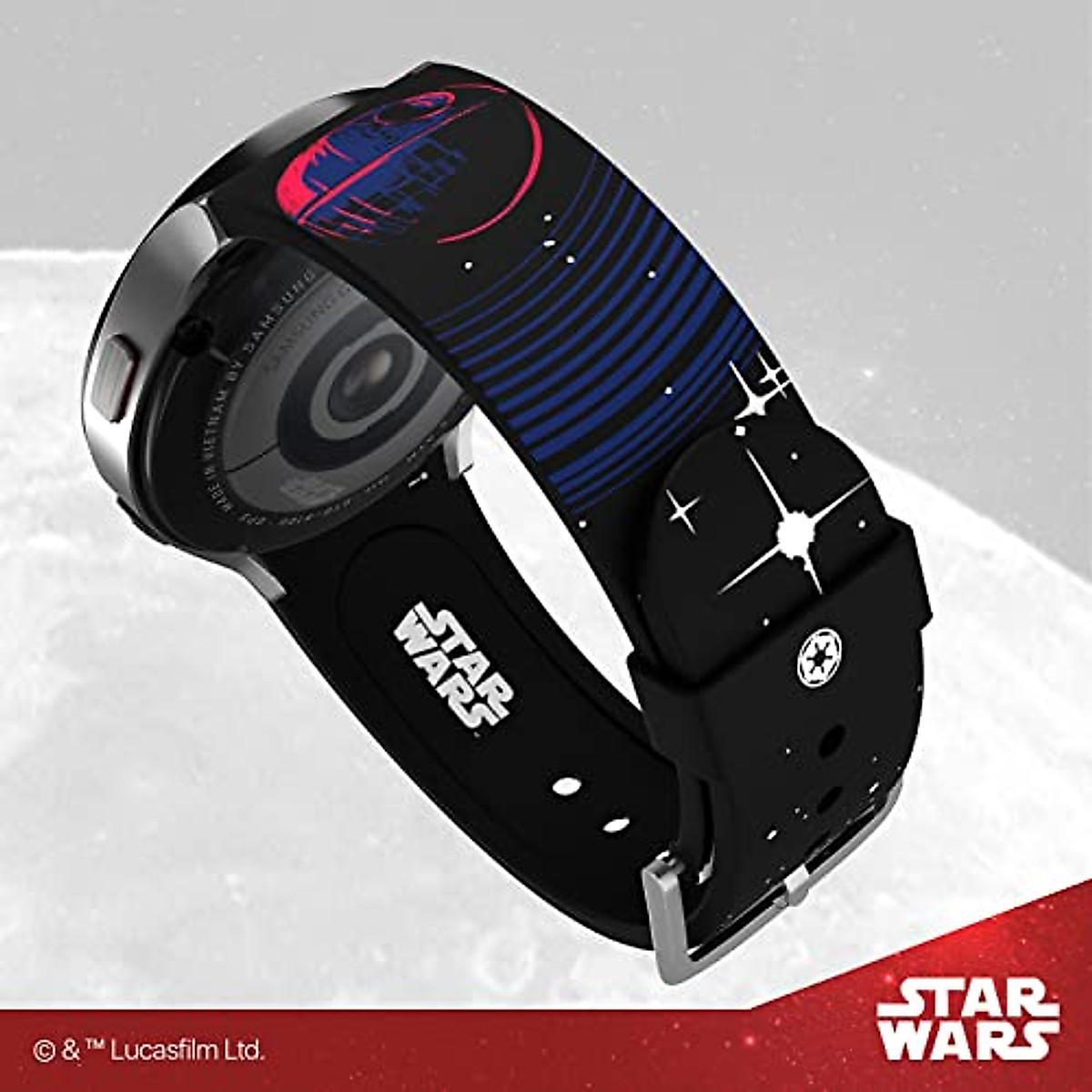 Star Wars – Darth Vader Smartwatch Band – Officially Licensed, Compatible with Samsung Watch (watch not included) - 20mm
