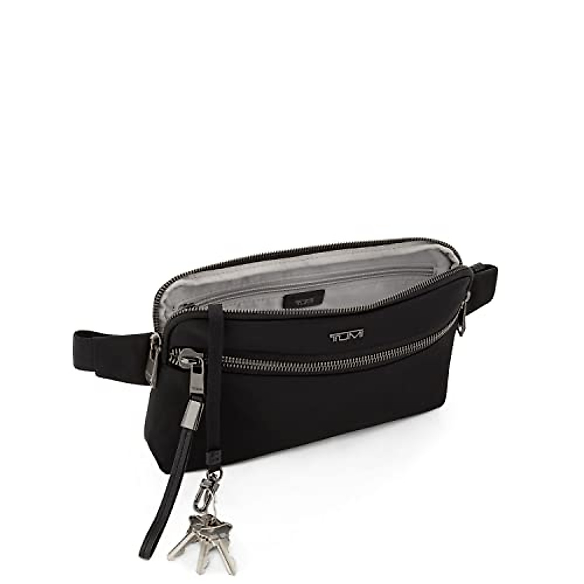 TUMI Voyageur Manele Hip Bag - Men's & Women's Waist Pack - Use as Sling Bag or Fanny Pack - Black & Gunmetal Hardware