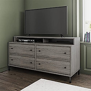 Ameriwood Home Kalissa Media Dresser for TVs up to 50", Gray Oak