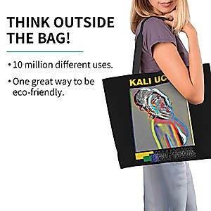 Kali Uchis Tote Bag Women'S Large Capacity Shopping Shoulder Bag Travel Beach Bag With Lining