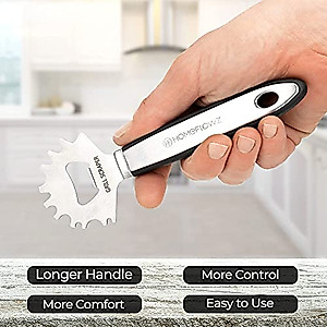 Homeflowz Grill Scraper - Bristle Free Grill Grate Scraper - Fits Any BBQ Grilling Grate or Griddle - Grill Scraper Tool with Bottle Opener - Premium Stainless Steel Grill Scraper