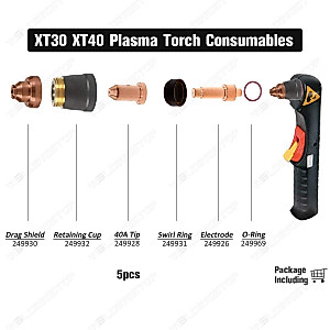 249928 Plasma Cutting Tip 40A for Miller Spectrum 375 625 X-TREME XT30 XT40 Torch