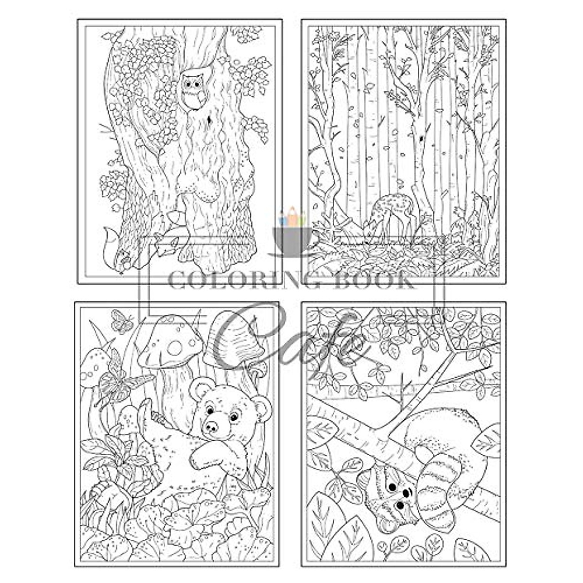 Baby Animals Coloring Book: An Adult Coloring Book Featuring Super Cute and Adorable Baby Woodland Animals for Stress Relief and Relaxation Vol. I