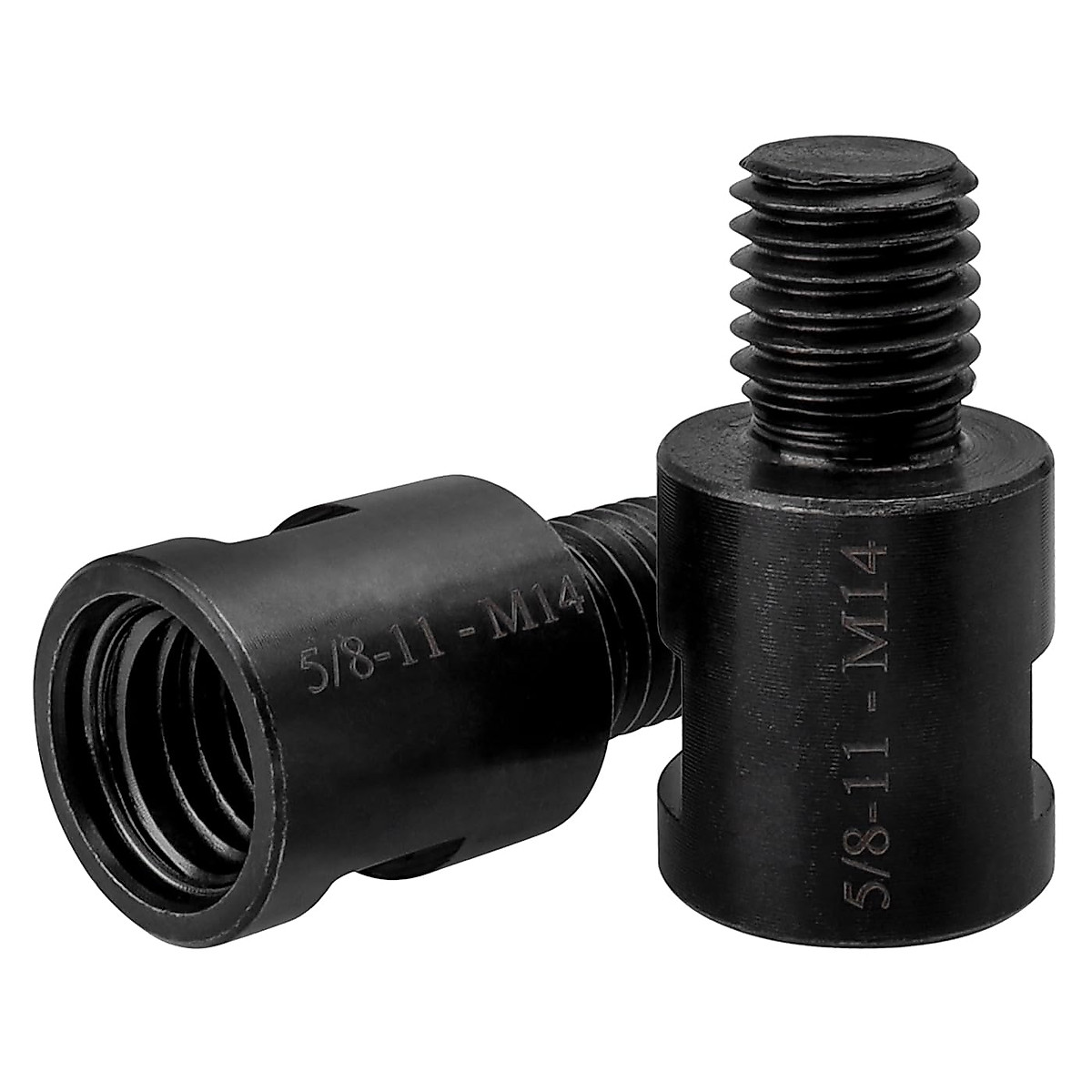 Mesee 2 Pieces Angle Grinder Adapters 5/8"-11 Female to M14 Male Thread Adaptor Converter Rod 5/8''-11 to M14 Rotary Polisher Grinder Attachment for Diamond Core Bits Polishing Pad Saw Blade