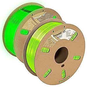 PLA Glow in The Dark Green PLA and Silk PLA Neon Green Bundle, 3D Printing Filament 1.75mm, Dimensional Accuracy +/- 0.05 mm
