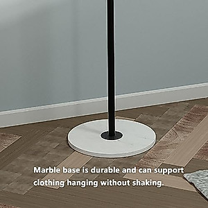 Coat Rack - Coat Racks Free Standing-Metal Standing Coat Rack with Slate Base, 8 Hooks,Perfect for Hanging Jackets, Bags, Umbrellas etc. an Ideal Coat Tree for Entryways, Living Rooms, and Bed Rooms