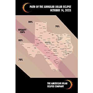 Solar Eclipse Viewing Glasses, Made in the USA, ISO-CE Certified 2 Pack THE TEXAS 2'CLIPSE