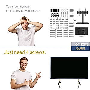 TV Legs for TCL TV Stand Legs, for Roku TV Legs, for TCL 32" 40" 43" 32S359 32S325 40S305 40FD5406 40FB5426 43S325 43S303 43S421 43S405, TV Stand Base for TCL Roku TV Stand Legs, Included Screws