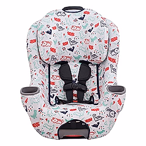 JYOKO Kids Cover Liner for car seat Compatible with Graco Extend2fit, 100% Cotton Made (Dino Party)