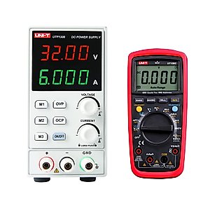 UNI-T DC Power Supply UTP1306, TRMS Digital Multimeter UT139C