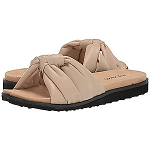 Easy Street Women's Suzanne Slide Sandal, Natural, 9 Wide