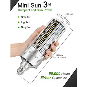 DragonLight 100W Commercial Grade Corn LED Light Bulb(800 Watt Equivalent) E26/E39 Large Mogul Base LED Lamp