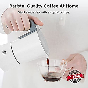 SEVEN&ME Espresso Coffee Machines with Milk Frother Coffee Maker with One-Click Operation, Cappuccino Machine and Latte Machine 60ml Single Serve Barista-Quality Expresso Coffee Machines at Home