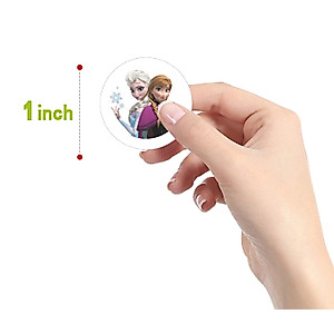 500 Pieces（8 Patterns） Princess Stickers Colorful Fashion Graffiti Rolls Self Adhesive Seals for Kids Girls Boys Teens Adults for Water Bottles Laptop Suitcase for Birthday Party Supply Decor Favor