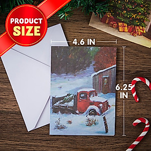 JOYIN 72 PCs Cute Merry Christmas Greeting Cards with Envelopes for Holiday Parties, Gift Giving, Winter Christmas Season, present Giving, Xmas Gifts Cards