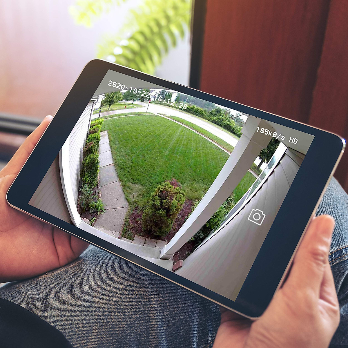 Teetsie Floodlight Camera Hardwired Motion Sensor Outdoor Light with 1080P WiFi Home Security Cam Alexa IP65 Waterproof 2500 lm Night Vision App for Phone 2-Way Audio Siren Alarm MicroSD/Cloud Storage