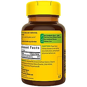 Nature Made Magnesium Oxide 250 mg, Dietary Supplement for Muscle, Heart, Bone and Nerve Health Support, 100 Tablets, 100 Day Supply