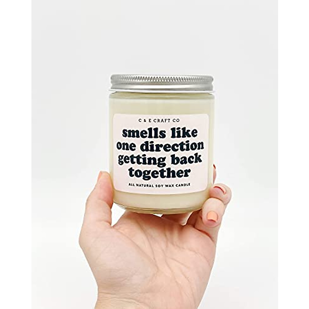C&E Craft Smells Like One Direction Getting Back Together Scented Candle - Flannel Pine All Natural Soy Wax Candle - Delightful Intense Fragrance - Candle for Home. Room. Meditation - 8 Ounces
