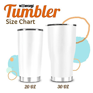 wowcugi Personalized Fishing Tumbler - Stainless Steel 20 Oz & 30 Oz Travel Cup Gift for Men, Women, Fishermen & Lovers - Perfect for Dad, Mom, Husband, Wife, Birthday & Christmas