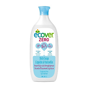 Ecover Naturally Derived Liquid Dish Soap, Fragrance-Free, 25 Fl Oz (Pack of 6)