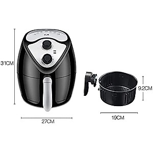 Air Fryer for Home Use 2.6L Air Fryer with Dual Knob Control and Automatic Power Off Function French Fries Electro Mechanical Oven Household Air Fryers