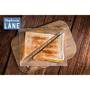 Non-Stick Reusable Toaster Bags (Set of 10) Various Sizes, Create Grilled Cheese Sandwiches in Toaster, Microwave Oven or Grill, Pizza Panini & Garlic Bread