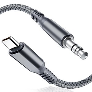 Basesailor iPhone 16 15 Aux Cord 4FT,USB C Aux Cable,Type C to 3.5MM Jack Audio Adapter Auxiliary Cord for Car,New Apple 15 Pro Max Plus,iPad Mini Air,Samsung Galaxy Z Fold Flip,S25 S24 S23 S22 Ultra