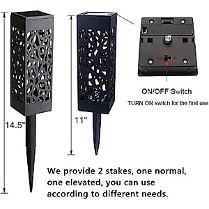 MAGGIFT Solar Pathway Lights 12 Pack, LED Garden Lights, Solar Path Lights Outdoor, Automatic Led Halloween Christmas Decorative Landscape Lighting for Patio, Yard and Garden